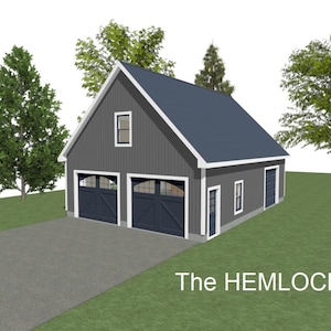2-car Garage Plan: 28 X 40, 10ft Wall, Storage Above (digital Download ...