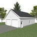 GARAGE PLAN : 28 X 40 - 2 Car Garage Plans - 8/12 Pitch - Etsy