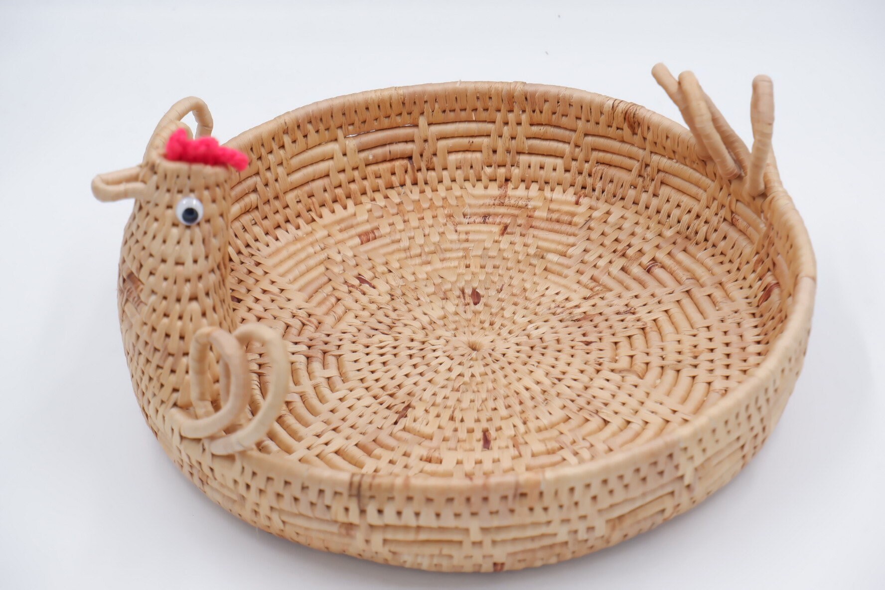 Chicken Basket Vintage Chicken Basket Egg Basket Flower - Etsy