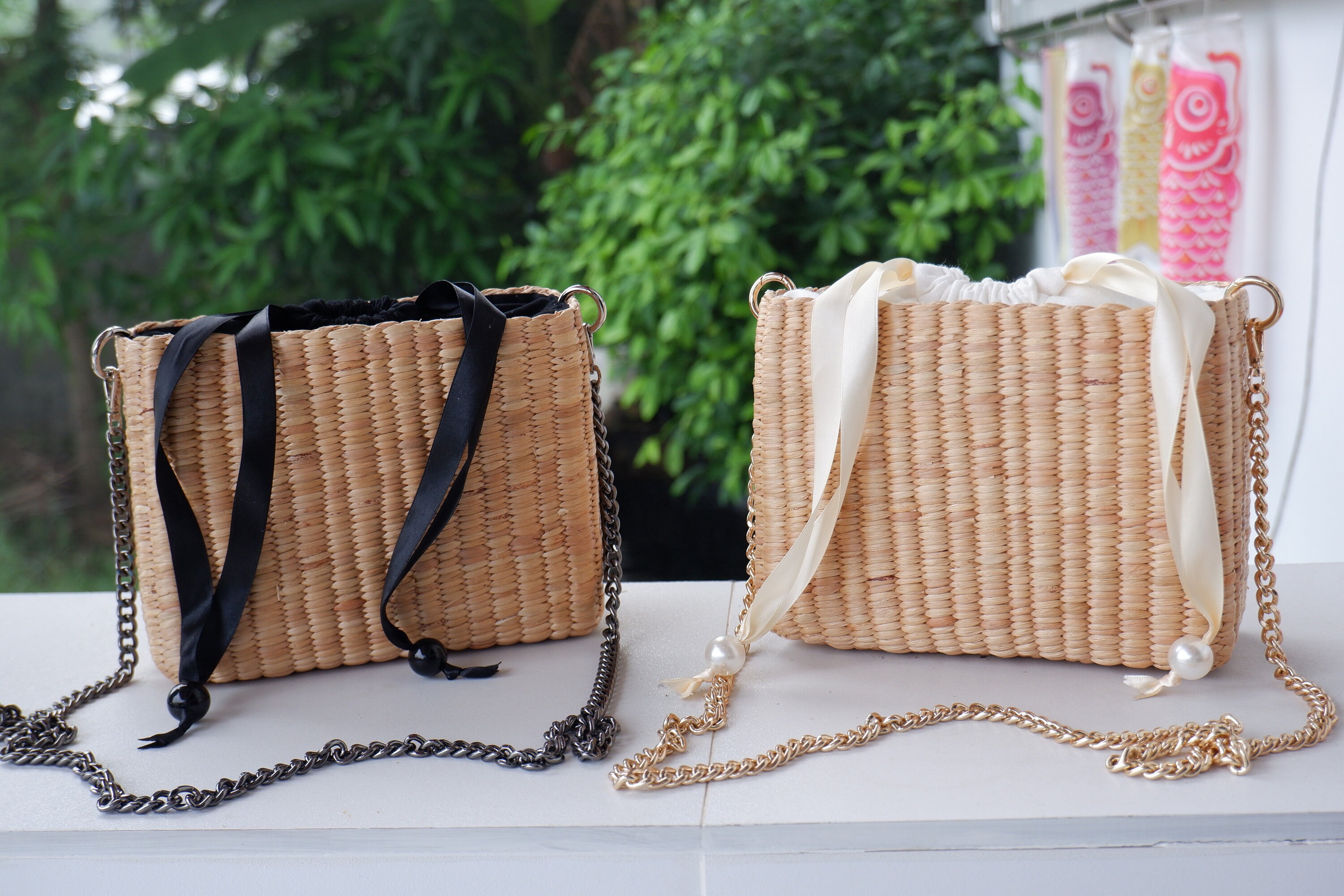 Straw Basket Straw Tote Crossbody Straw Bag Handwoven - Etsy