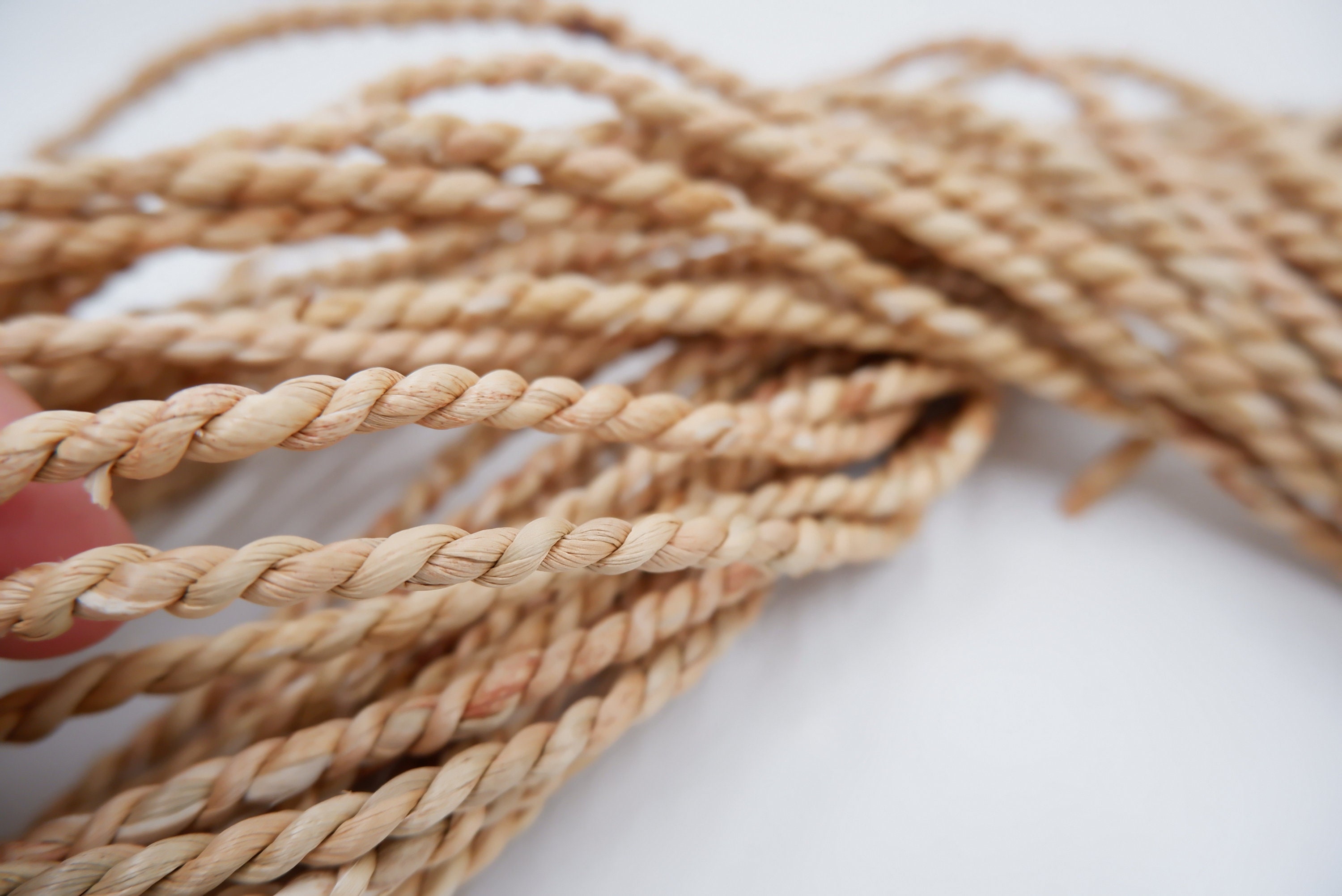 5mm Twisted Rope , Natural Water Hyacinth Rope, Decorating Weddings ...