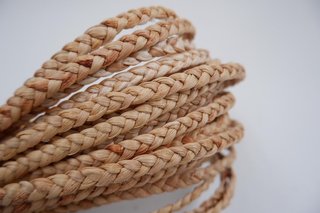 5mm Braided Water Hyacinth Rope: Natural Raffia Cord, DIY Decor - Etsy