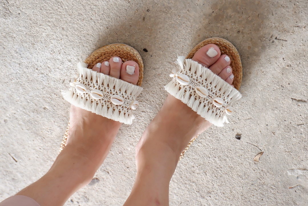 Beach Sandals, Bohemian Slippers, Bohemian Slippers, Hotel Slippers ...