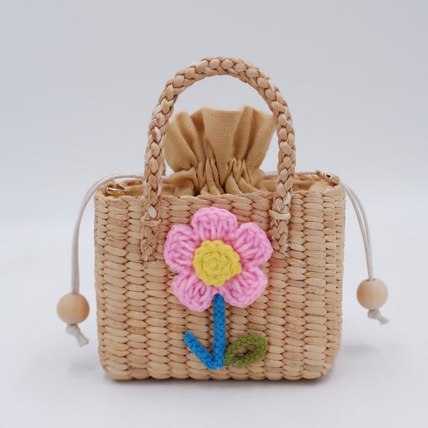 Straw Handbags With Flowers - Etsy