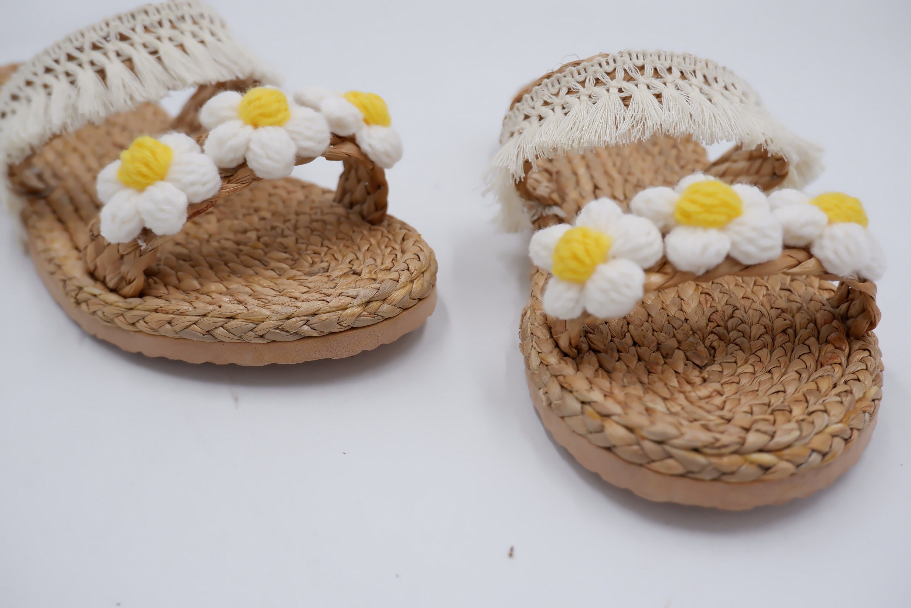 Flower Sandals Beach Sandal From Water Hyacinth - Etsy