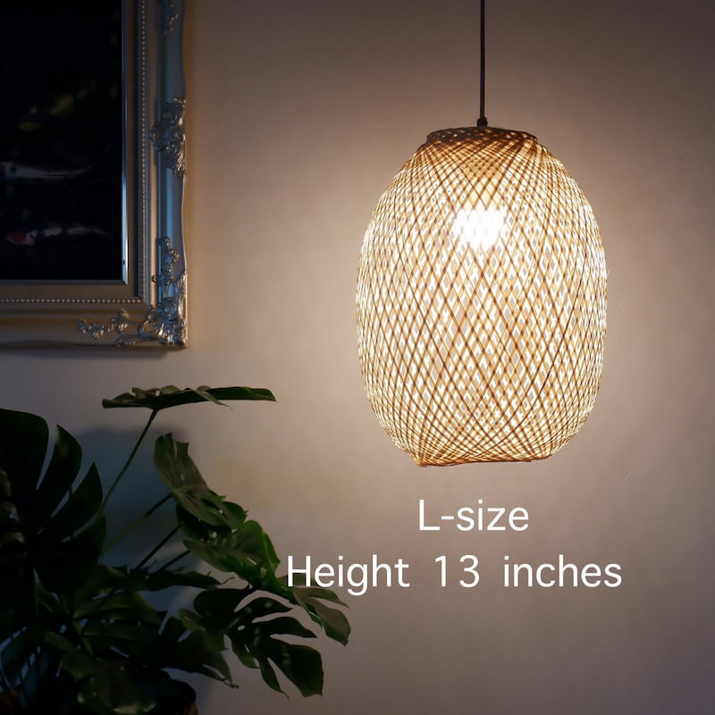 Bamboo Lampshade - Etsy