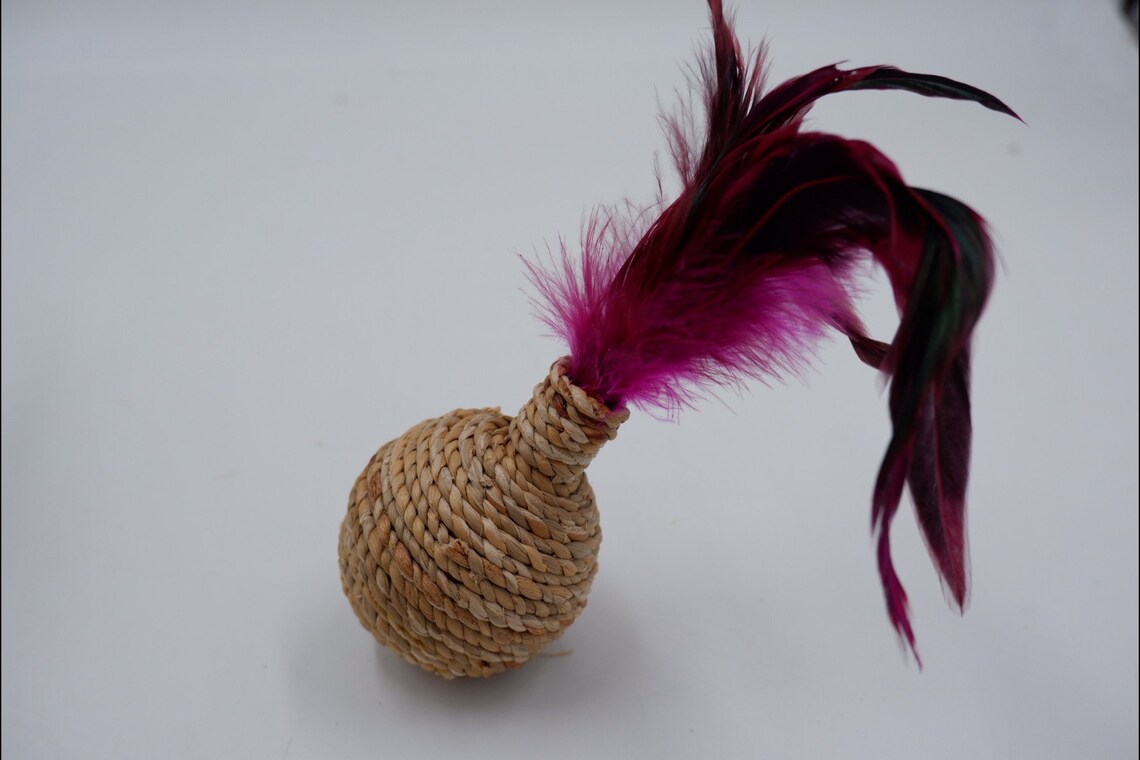 Cat Scratch Ball, Cat Toys, Woven Waterhyacinth Cat Scratch Ball, Cats ...