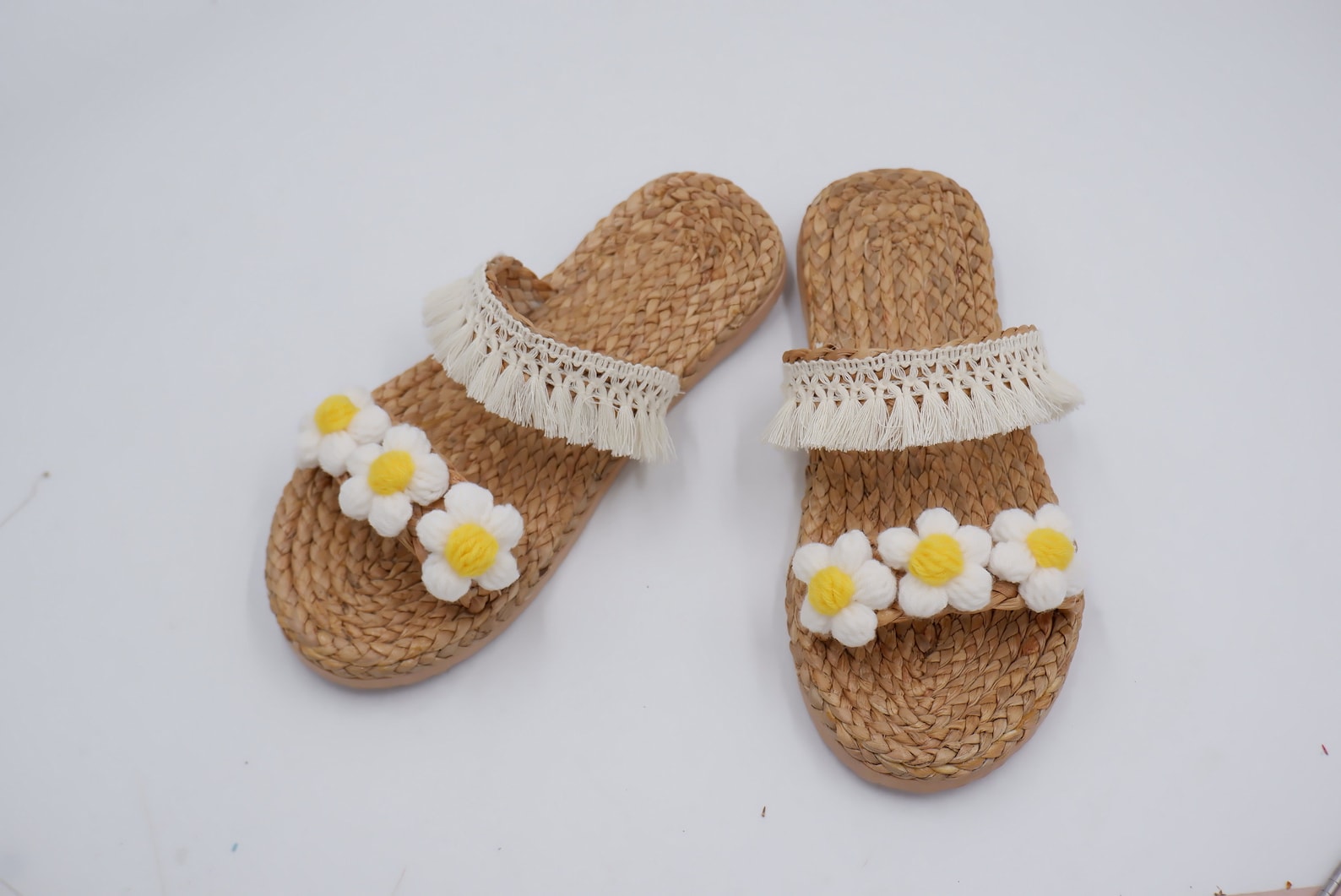 Flower Sandals Beach Sandal From Water Hyacinth - Etsy