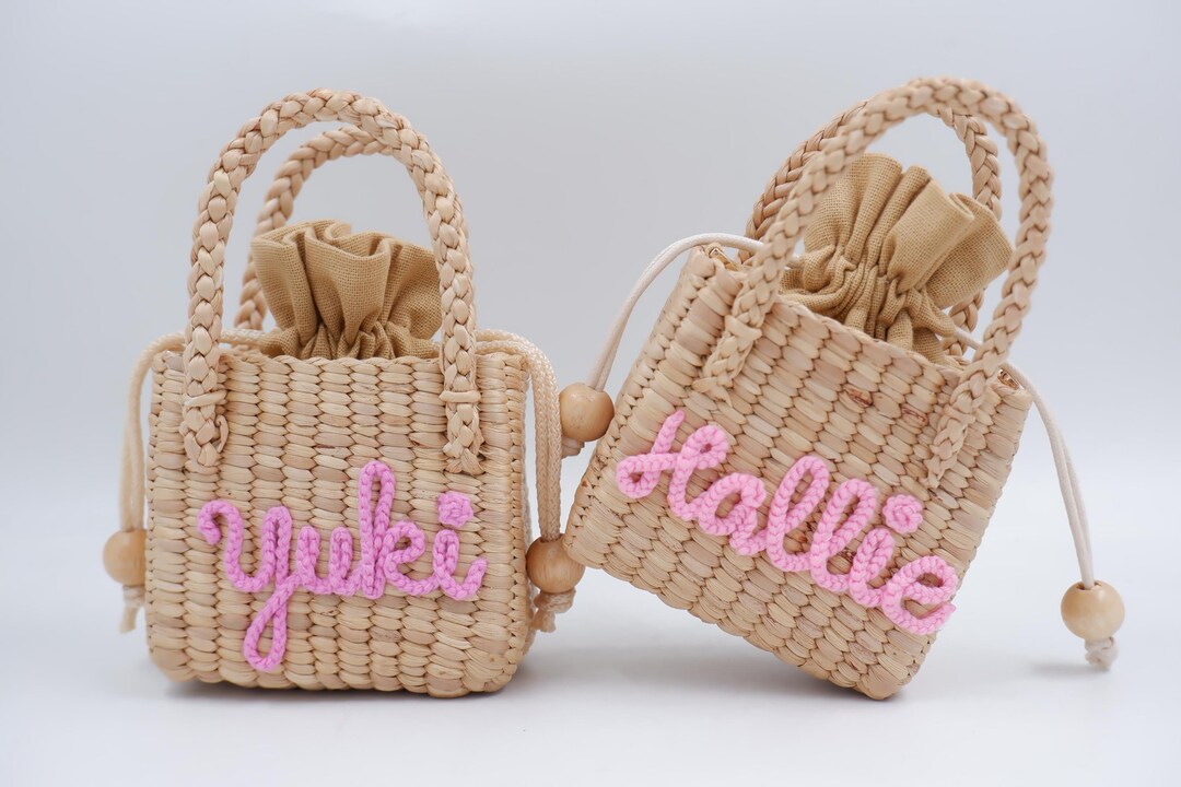 Pink Kids Bag, Toddler Bag With Name, Name Girls Purse, Personalized ...