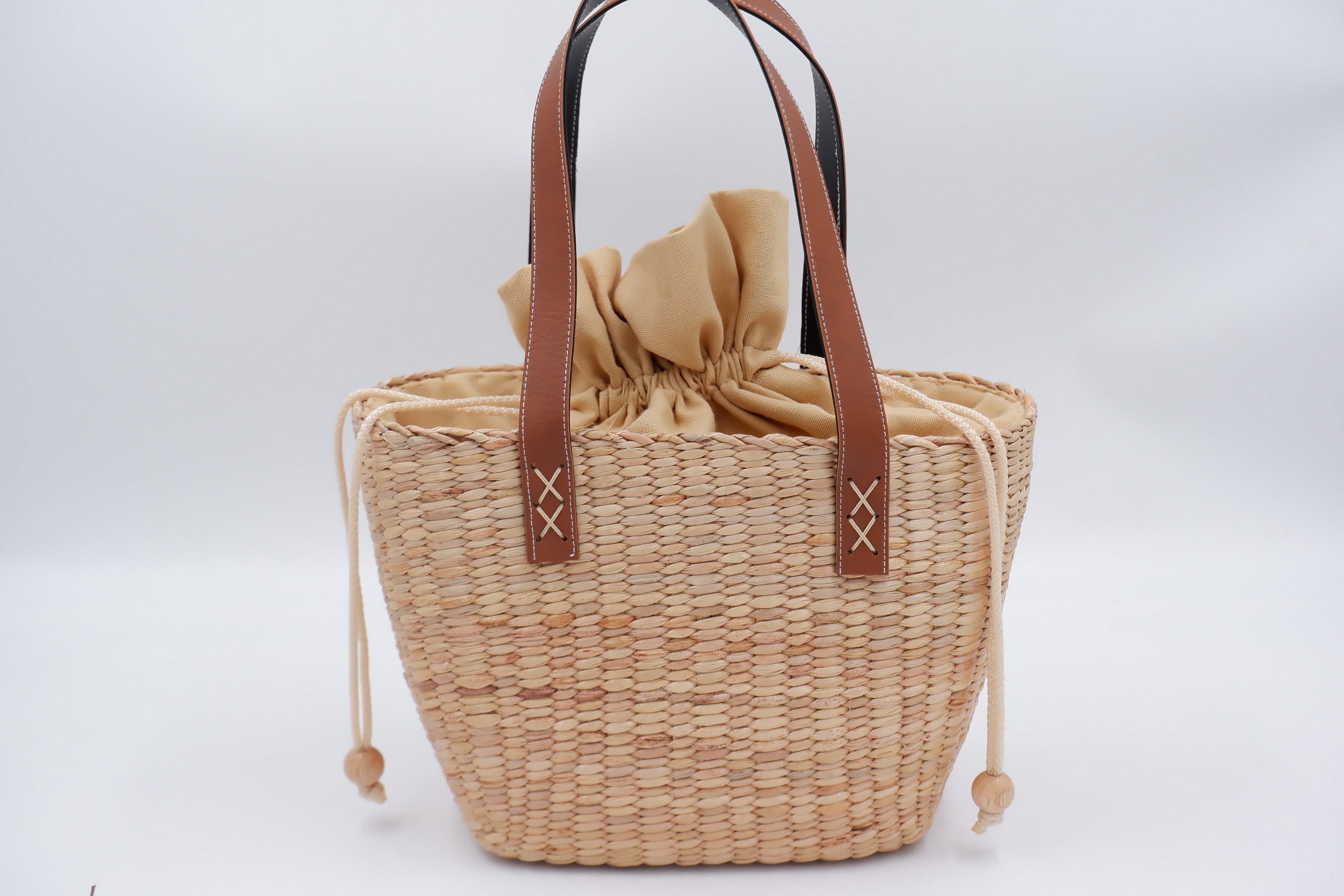 Straw Bag Handmade With Leather Grocery Market Bag Straw - Etsy