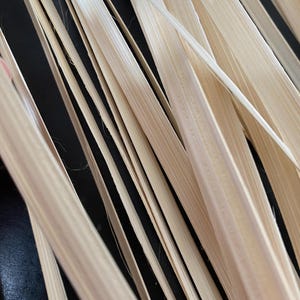 100 Natural Bamboo Strips: DIY Craft Weaving Basket (0.5x100cm) - Etsy
