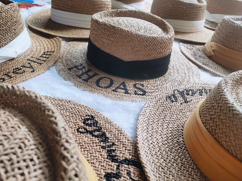 Personalized Bride Beach Hat: Honeymoon Bachelorette Party Sun Hat - Etsy