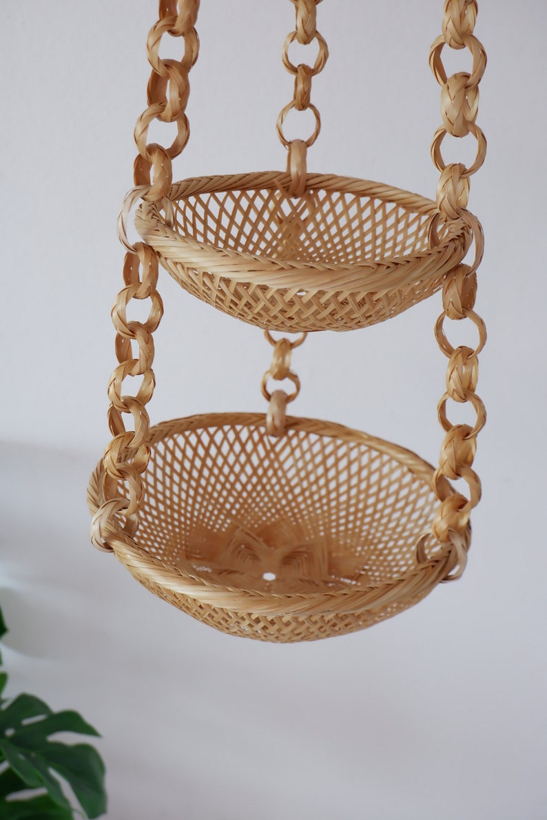 Hanging Fruit Basket Hanging Baskets Kitchen Three Tier - Etsy