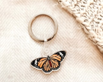 Monarch Butterfly Acrylic Keychain Key Ring Car Accessories Pollinator ...