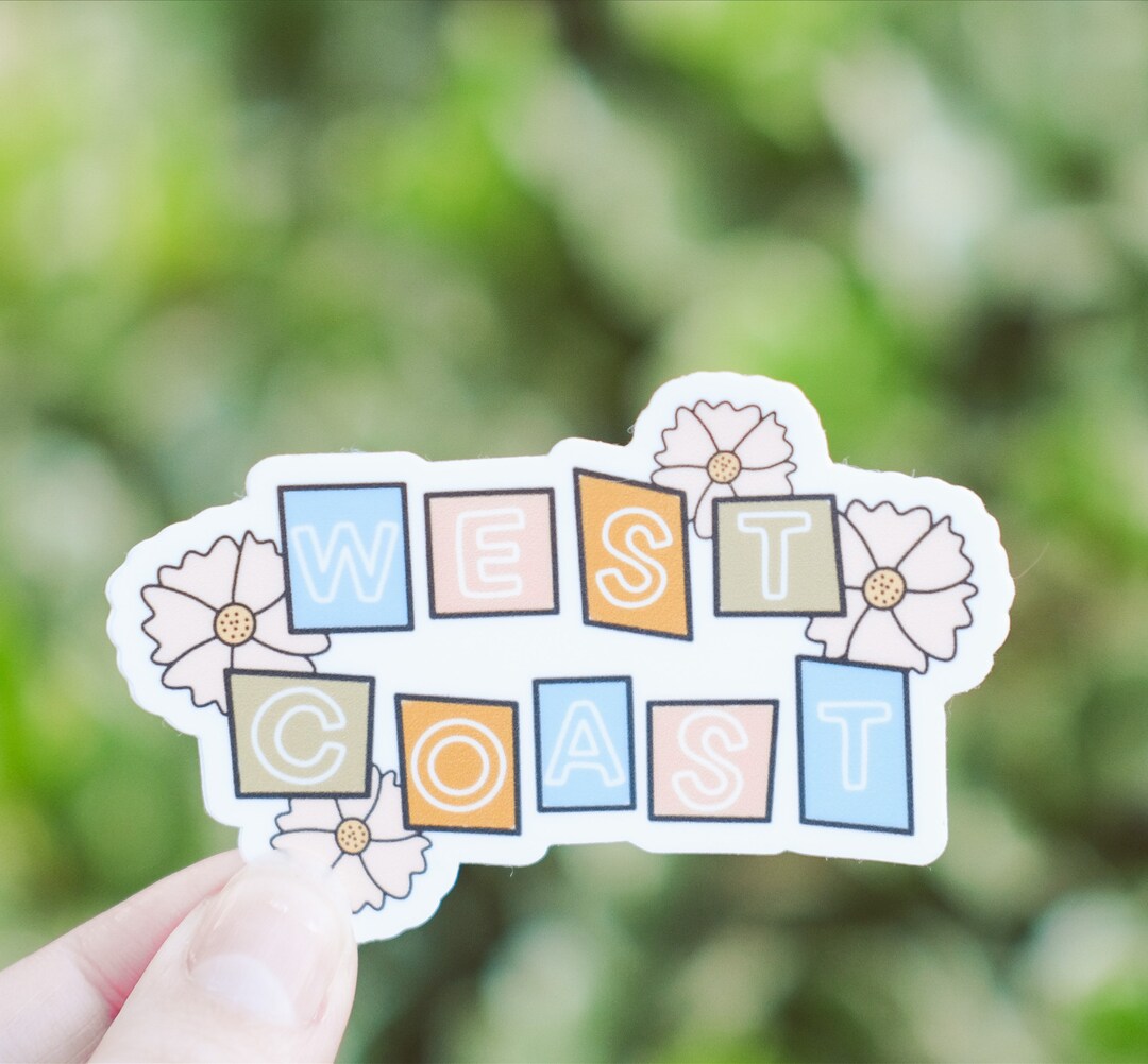 West Coast Sticker! - Vinyl, Die-cut, Waterproof - Etsy