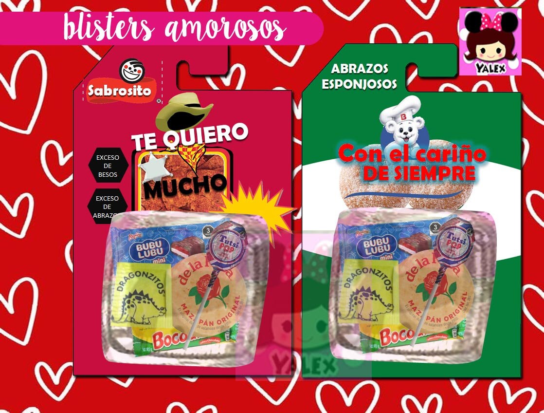 10 Candy Blister Love Friendship Power Point / Editable Text Offer ...