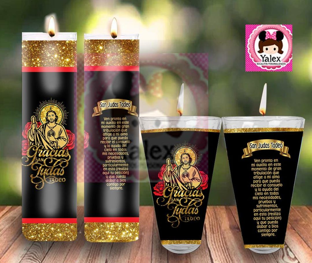 Editable Saint Jude Candle Labels in Power Point - Etsy
