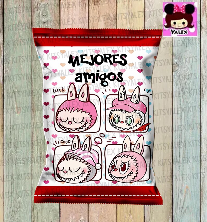 10 chip bag labubu san Valentín power point descarga inmediata - Etsy ...
