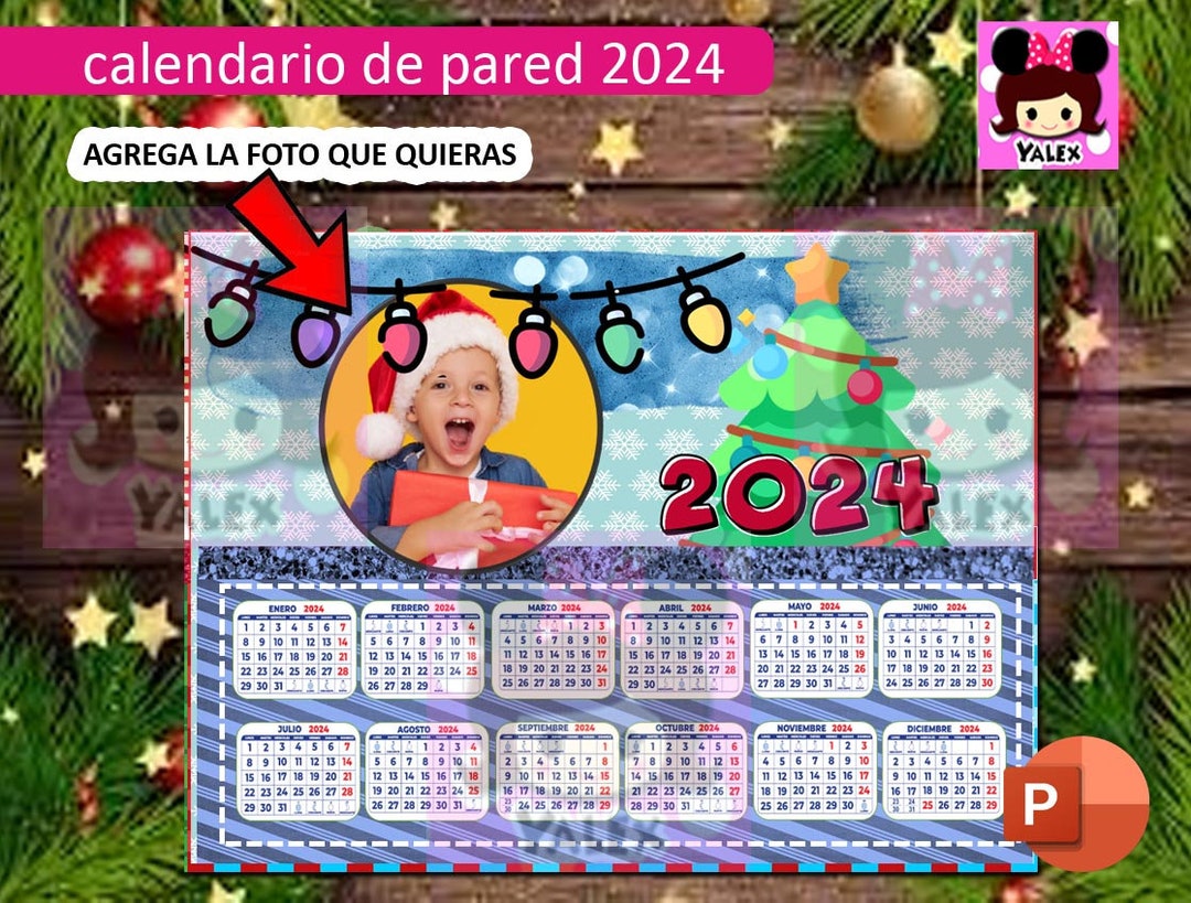 10 calendario 2024 de pared OFERTA power point editable - Etsy España