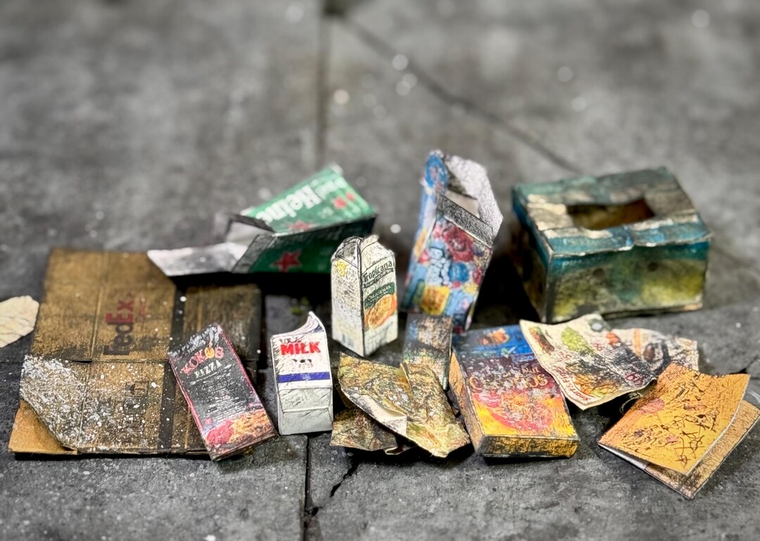 14 Piece Miniature Trash Set V.2 - Etsy