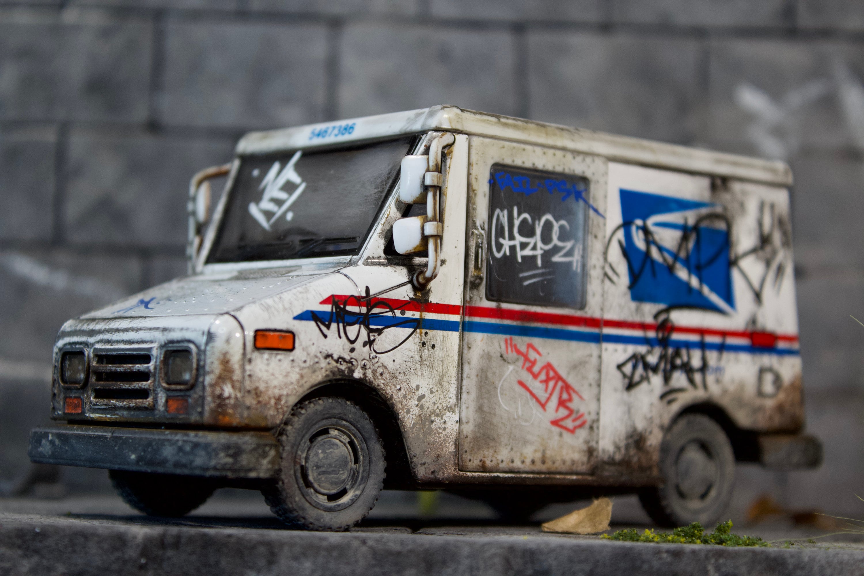 Graffiti USPS Mail Truck - Etsy