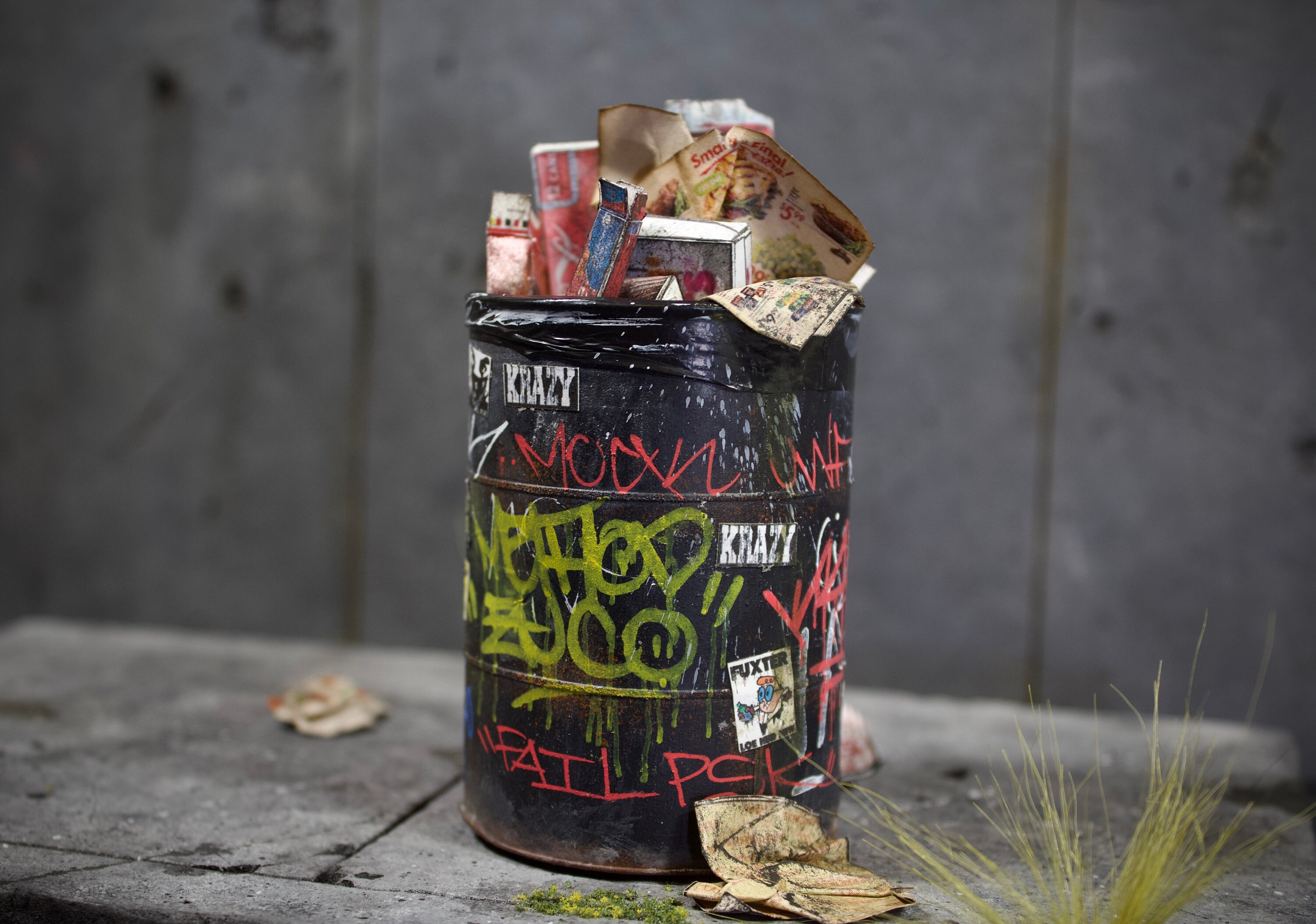 Miniature Trash Can - Etsy