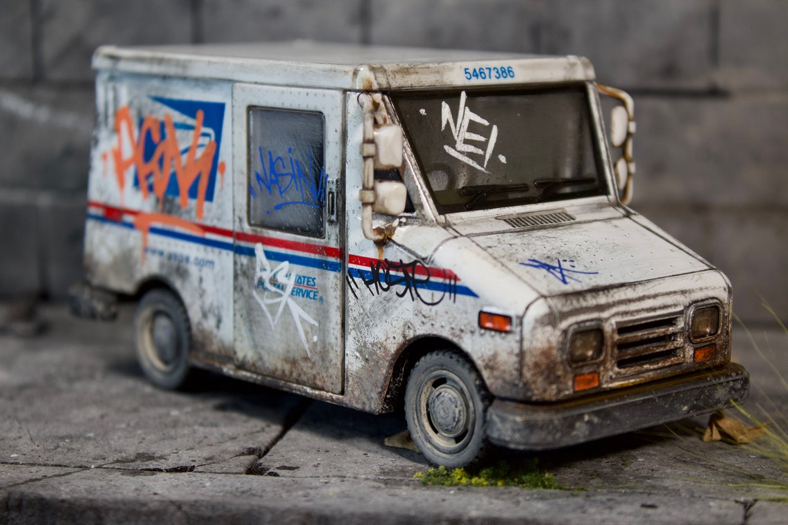 Graffiti USPS Mail Truck - Etsy