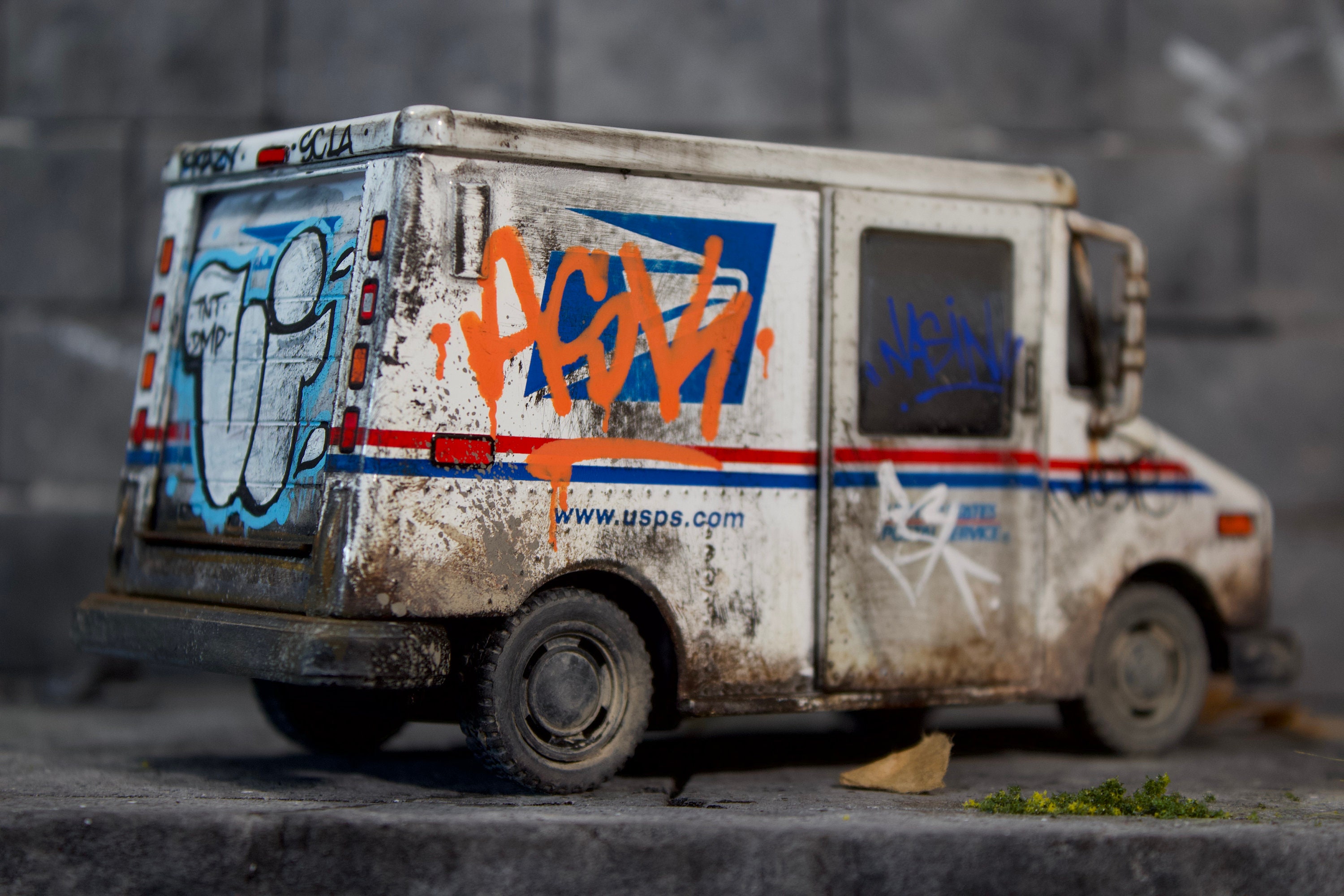 Graffiti USPS Mail Truck - Etsy