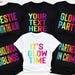 Bright Neon Glow Party Crew Tshirt Glow Stick Party Top Birthday Fun ...