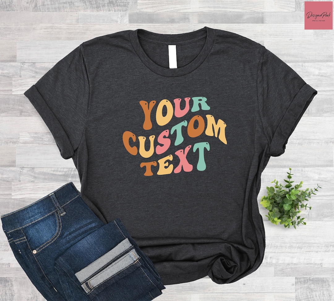 Custom Text Shirt, Oversized Custom Tshirt, Plus Size 5XL Shirt ...