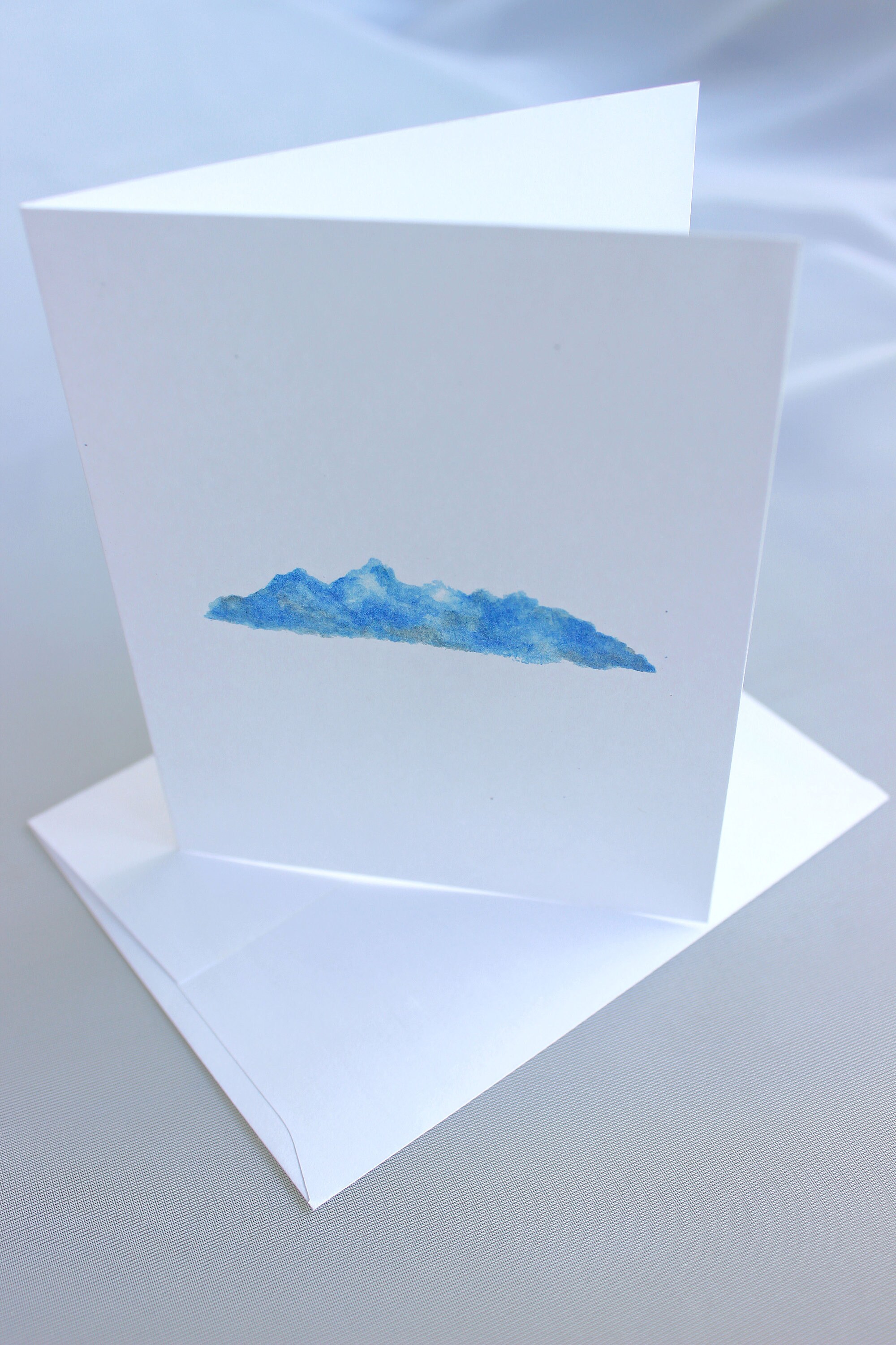 Set of 6 Hand Painted Note Cards cardstock and Paper Envelopes, Blank ...