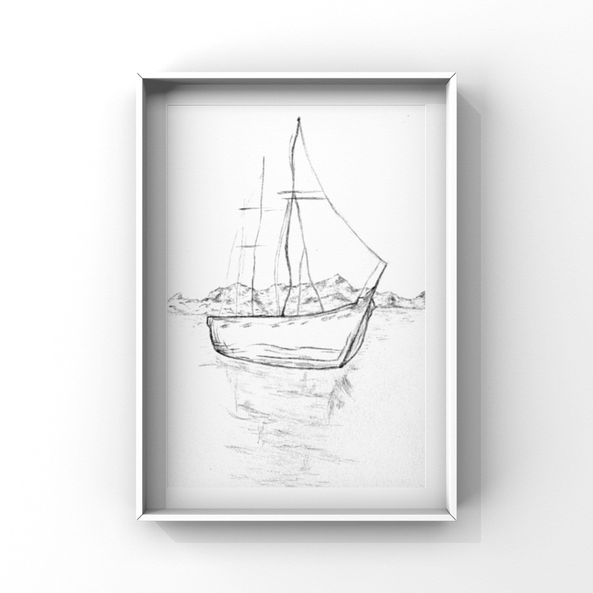 Sailing Print - Etsy