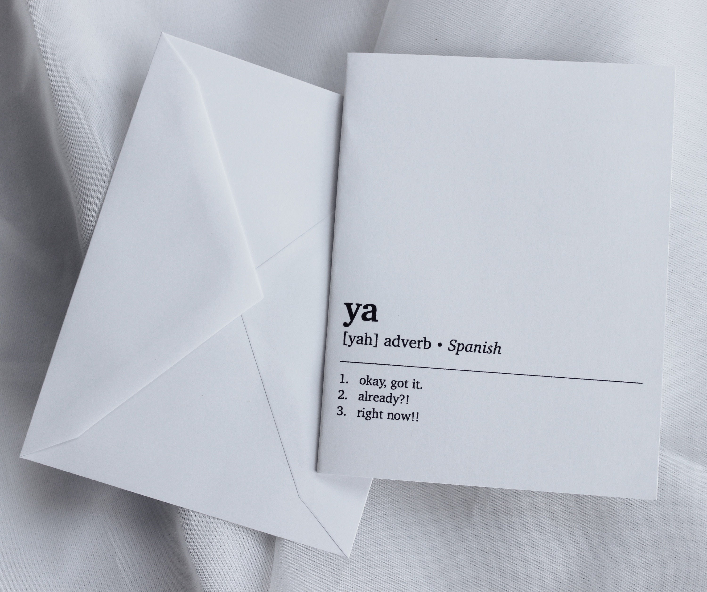 Definition Cardstock Note Card Set – Gray-scale Blank Cards - Etsy