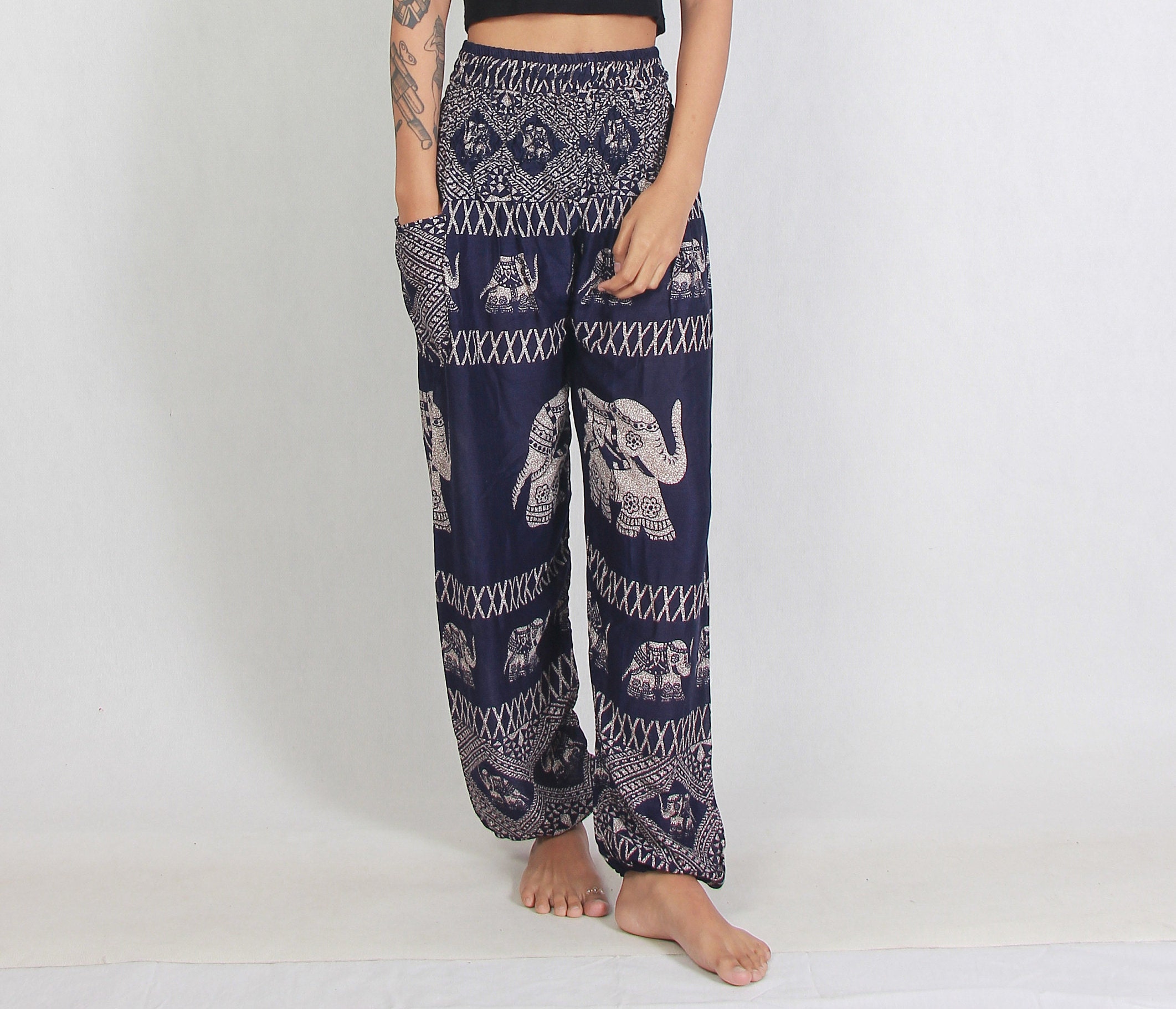 Elephant Pants Hippie Pants Hobo Pants Harem Pants Yoga Etsy