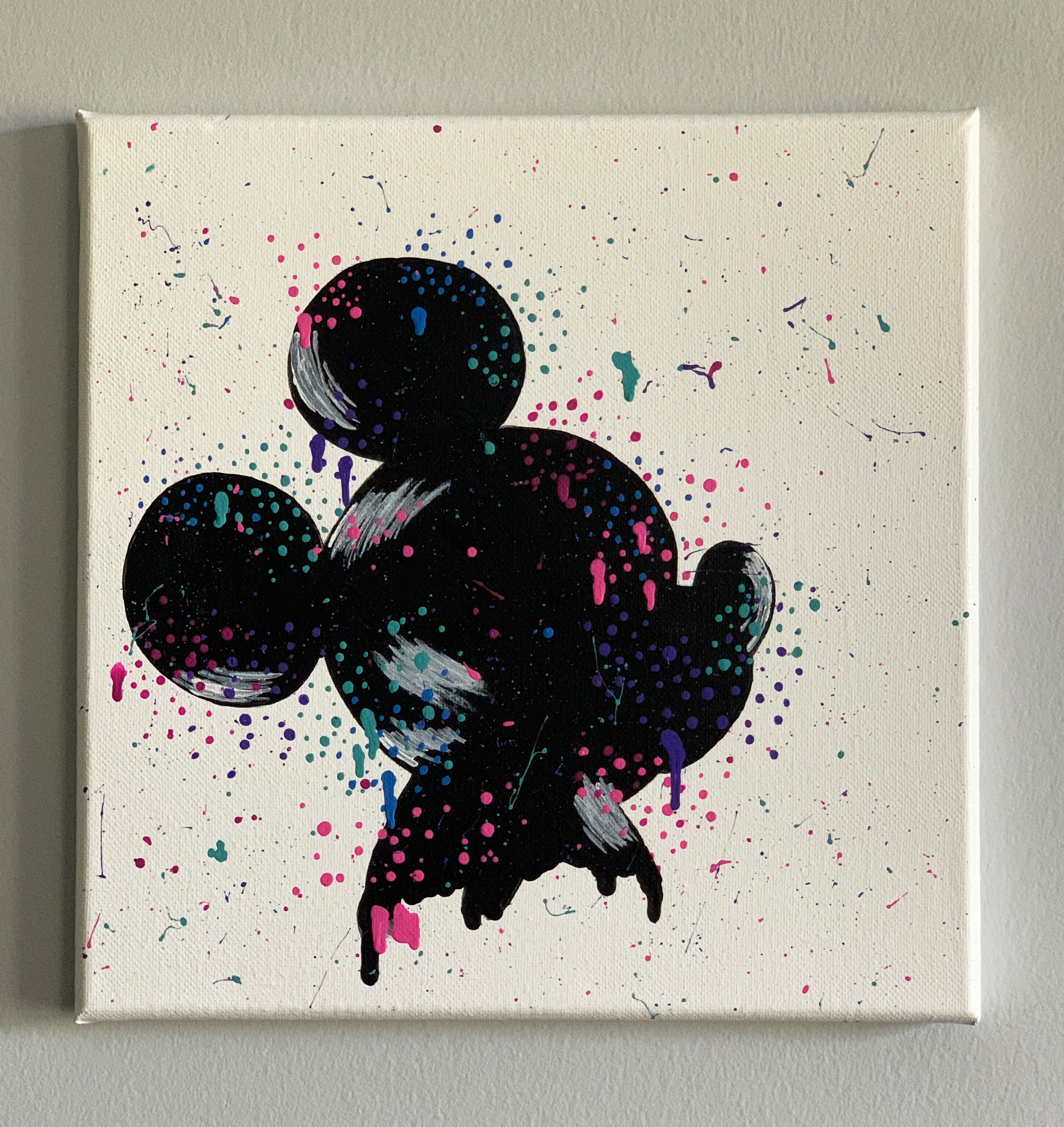 Splatter Paint Mickey Mouse