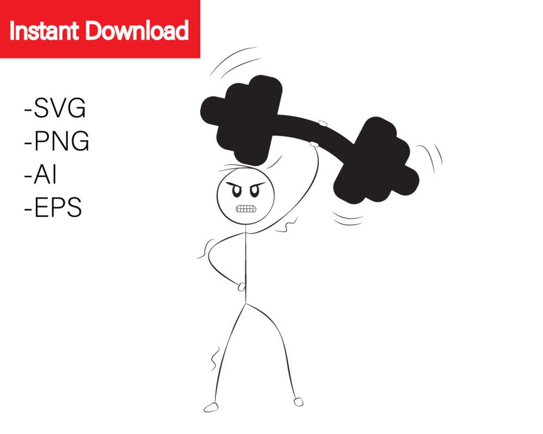 Stick-man Svg Workout Gym Fitness Stick-man Training - Etsy