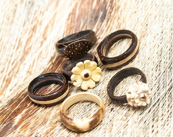 Coconut Rings - Etsy