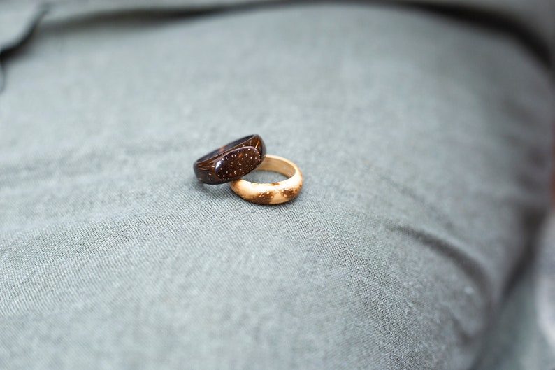 Handmade Coconut Shell Rings Traditionally Inspired Series - Etsy