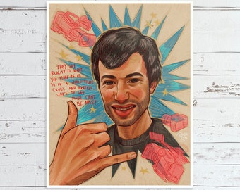 Nathan Fielder, Nathan for You, Acrylic Painting, Wall Art, Art Print ...
