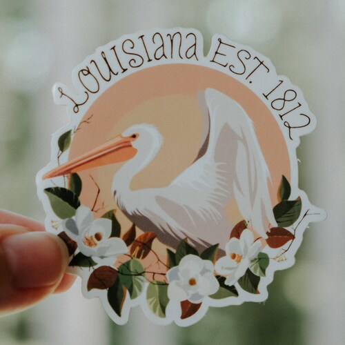 Louisiana Sticker State Sticker - Etsy