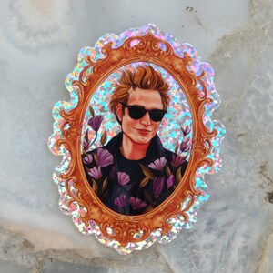Sparkly Edward Cullen Twilight Glitter Sticker - Etsy