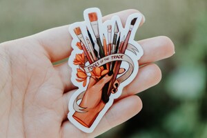 Art Sticker Pack Color Wheel Sticker Easel Sticker Heart of Art ...