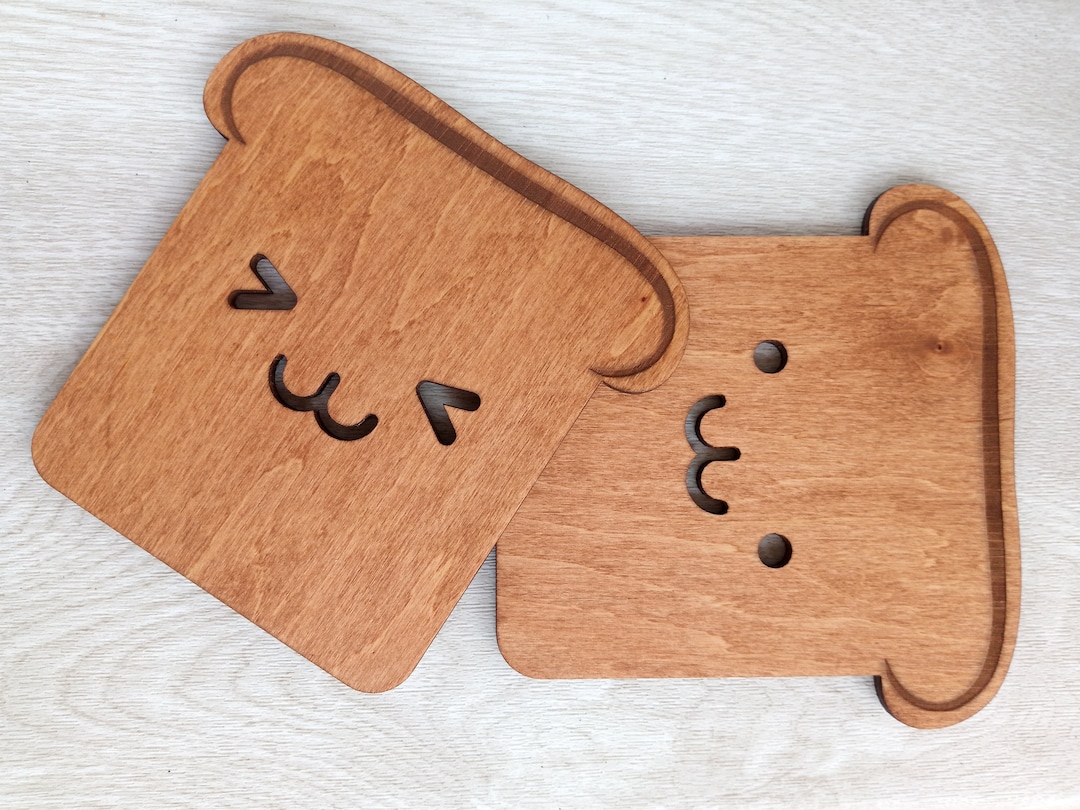 Wooden Toasts Coasters Engraved Wood Coasters Cute Kitchen Decor Set of ...