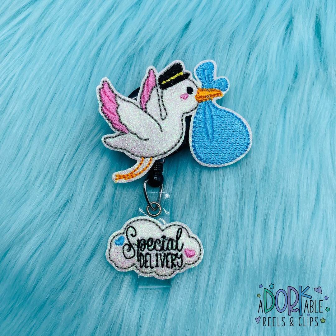 Stork Special Delivery, Labor and Delivery, Badge Reel, ID Badge, Badge ...