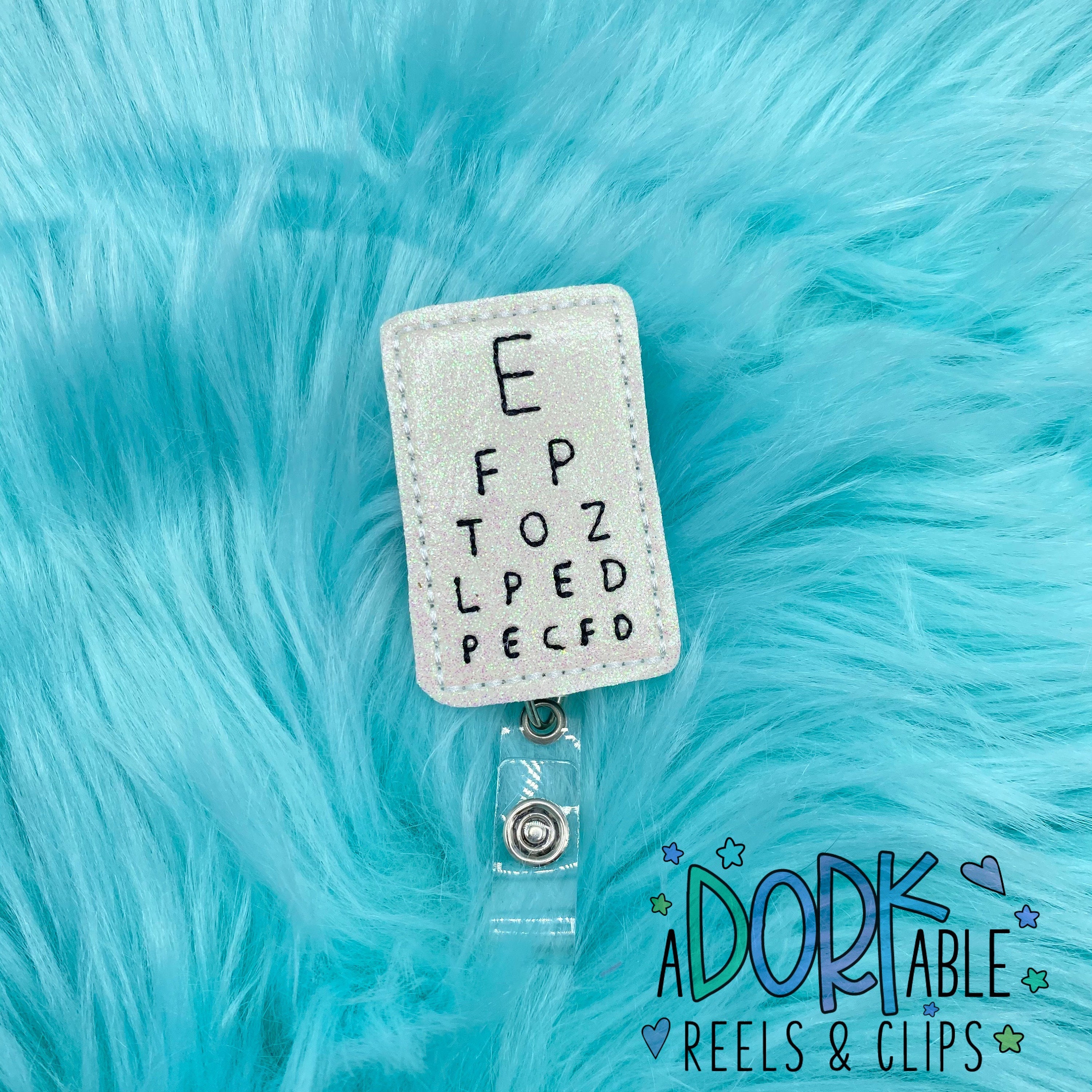Eye Chart Optometry Badge Reel - Etsy