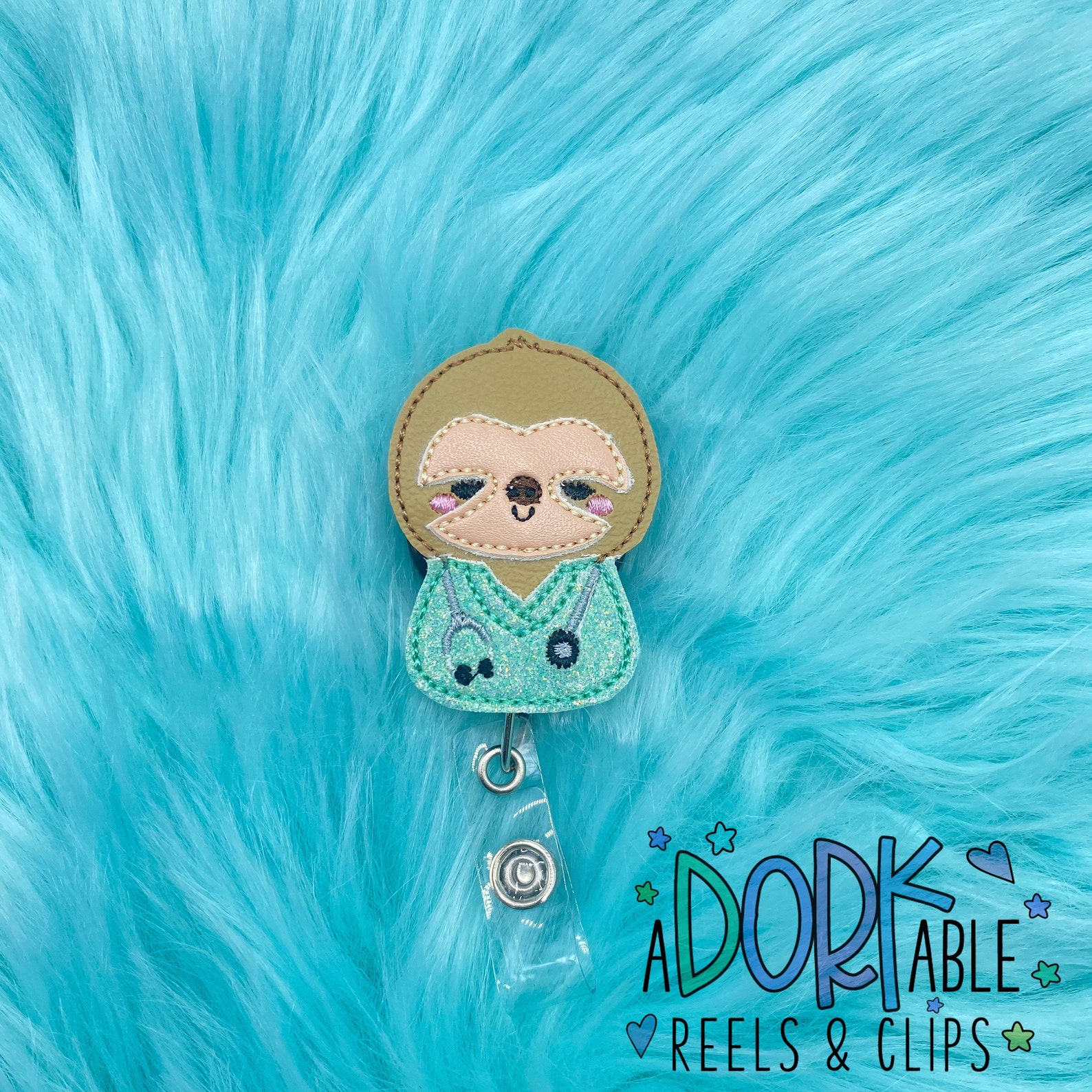 Sloth Nurse Badge Reel - Etsy