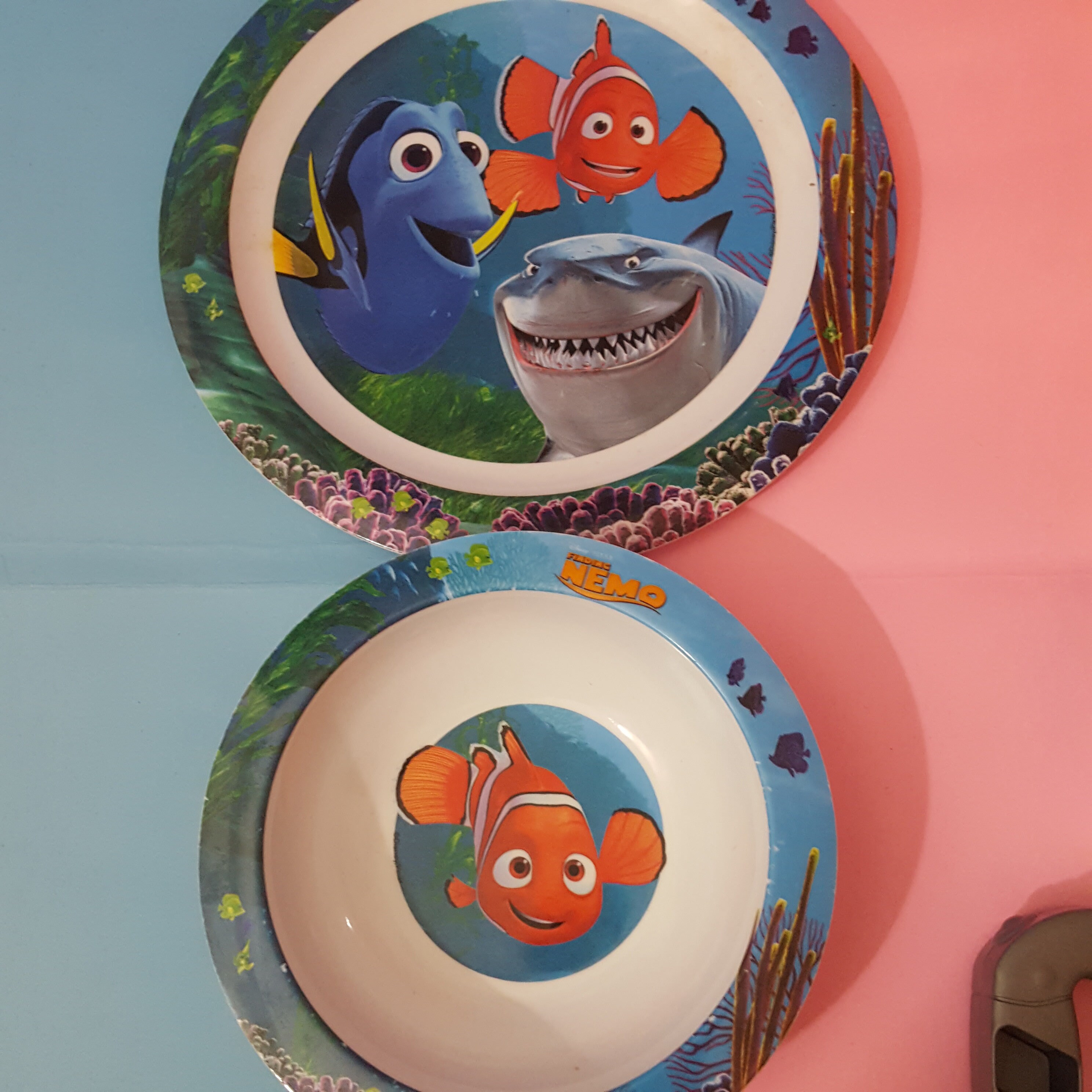 Vintage 2 Piece Finding Nemo Dish Set Plate And Bowl 1990s | Etsy