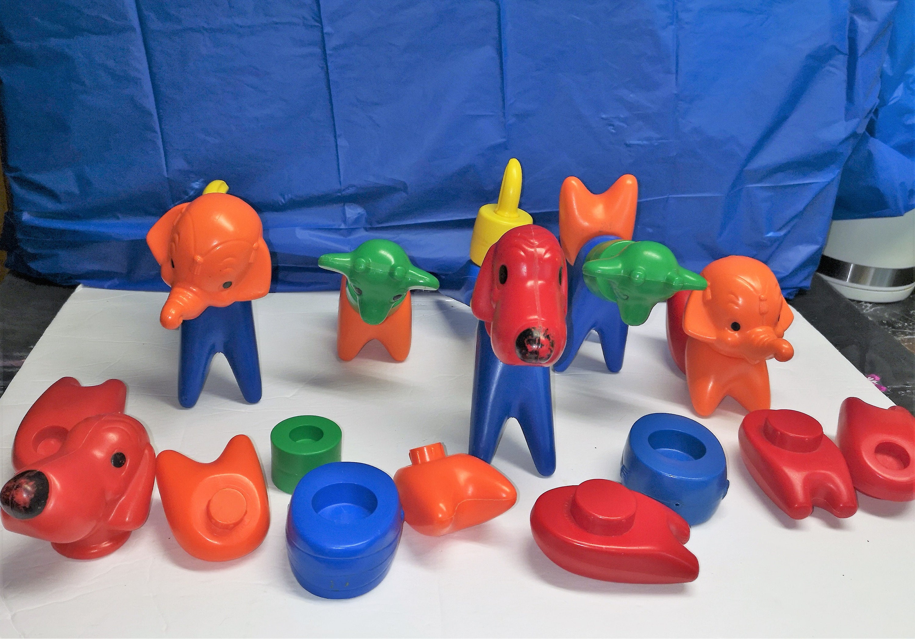 Toys Building & Construction Giraffe & Elephant SOLD AS PICTURED ...