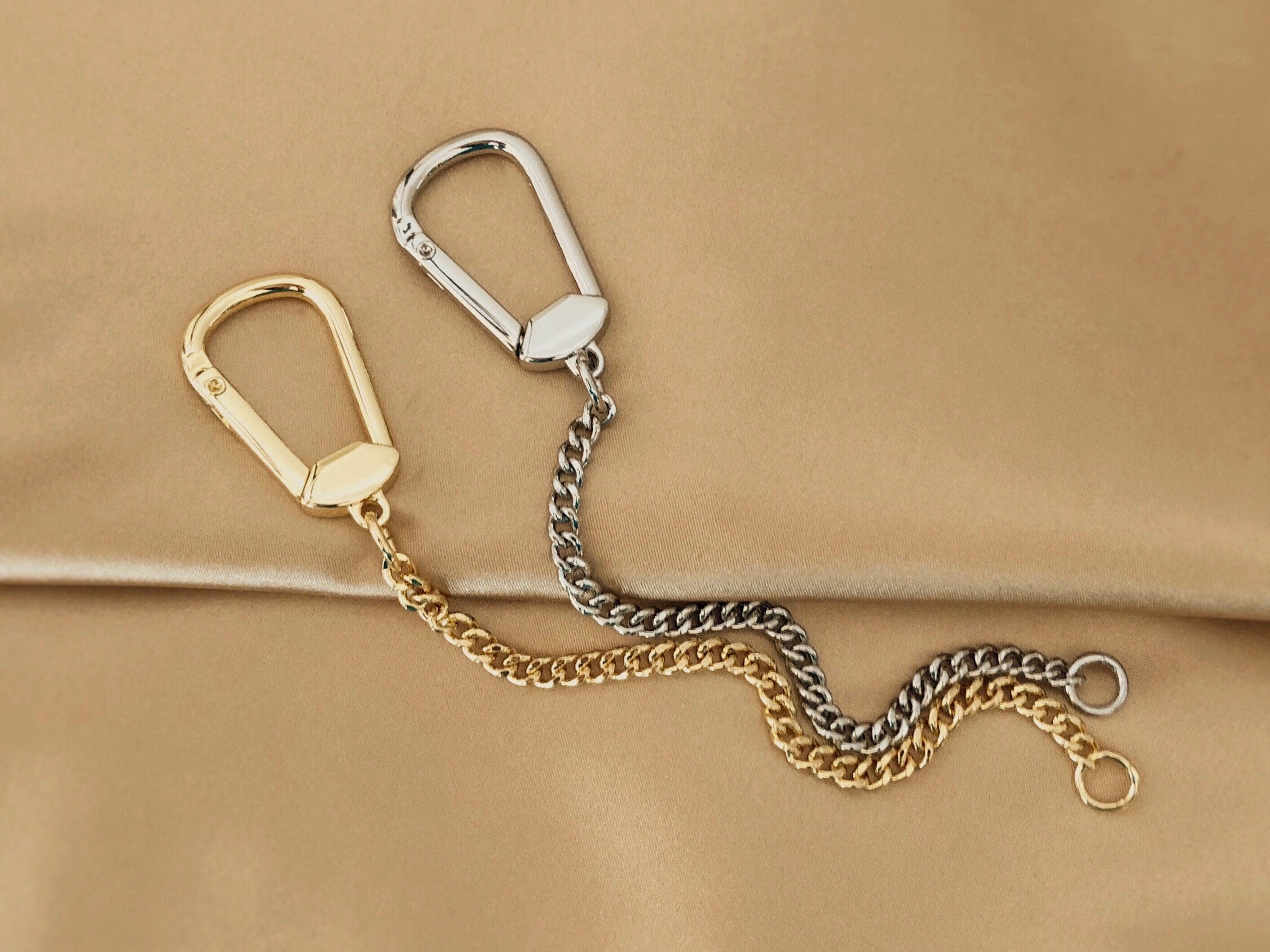 Polished Clasp With Chain Keychain Hardware Lanyard Clasp - Etsy