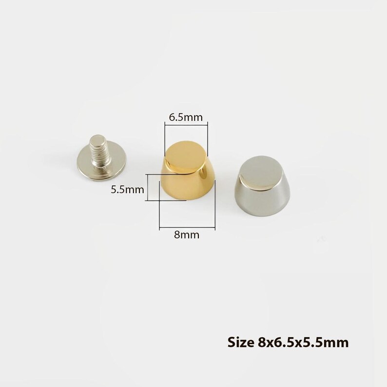 Set of 4 Stainless Steel Screw Bag Feet for Bags and Purses - Etsy